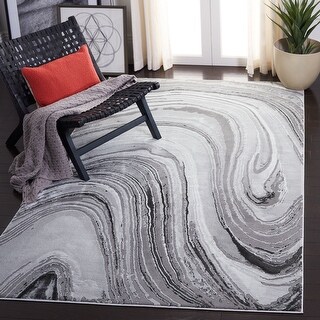SAFAVIEH Craft Desdemona Modern Abstract Rug - Light Grey/Grey - 8' x ...